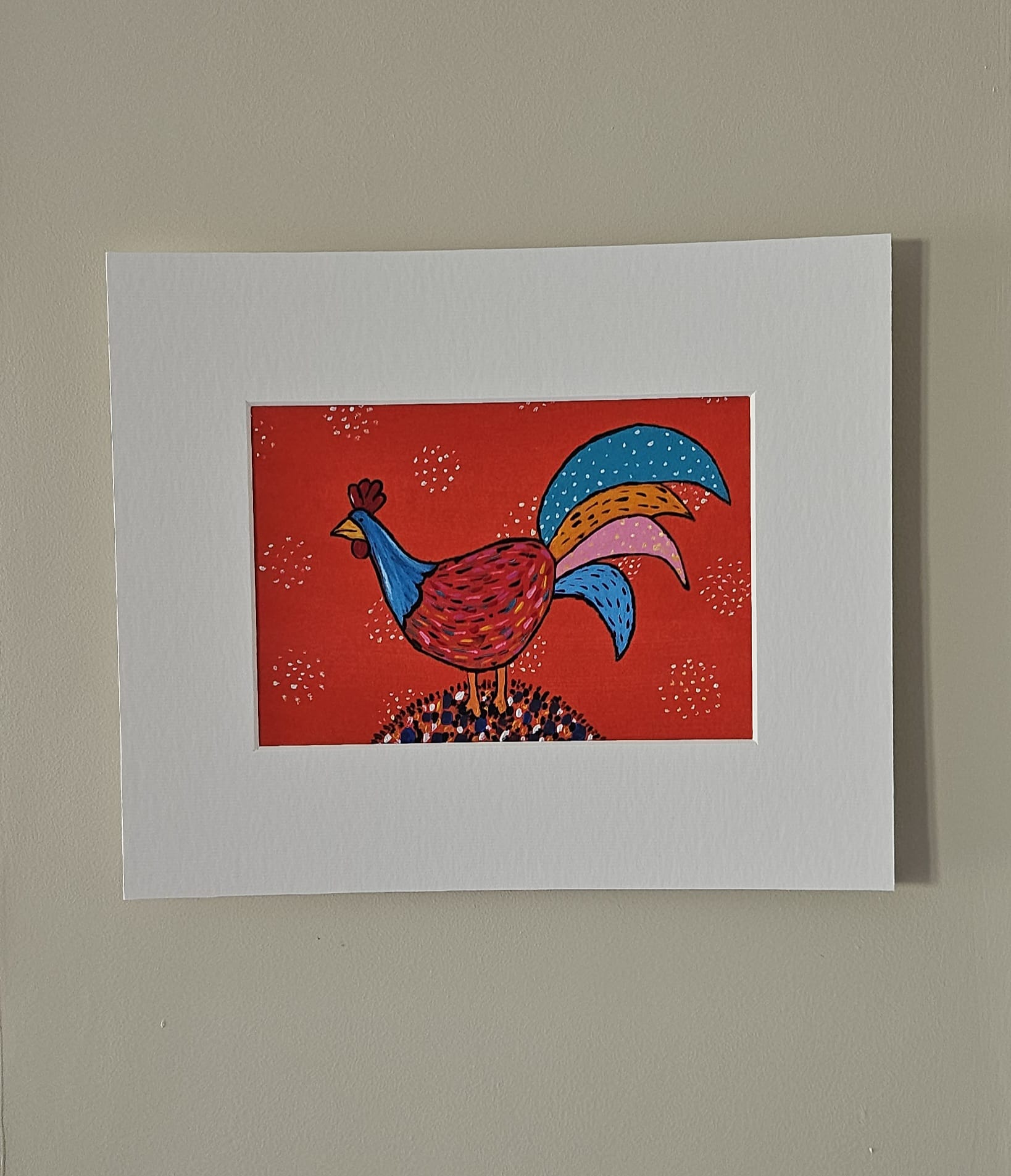 Red Chicken – Tilly Fox Art Studio